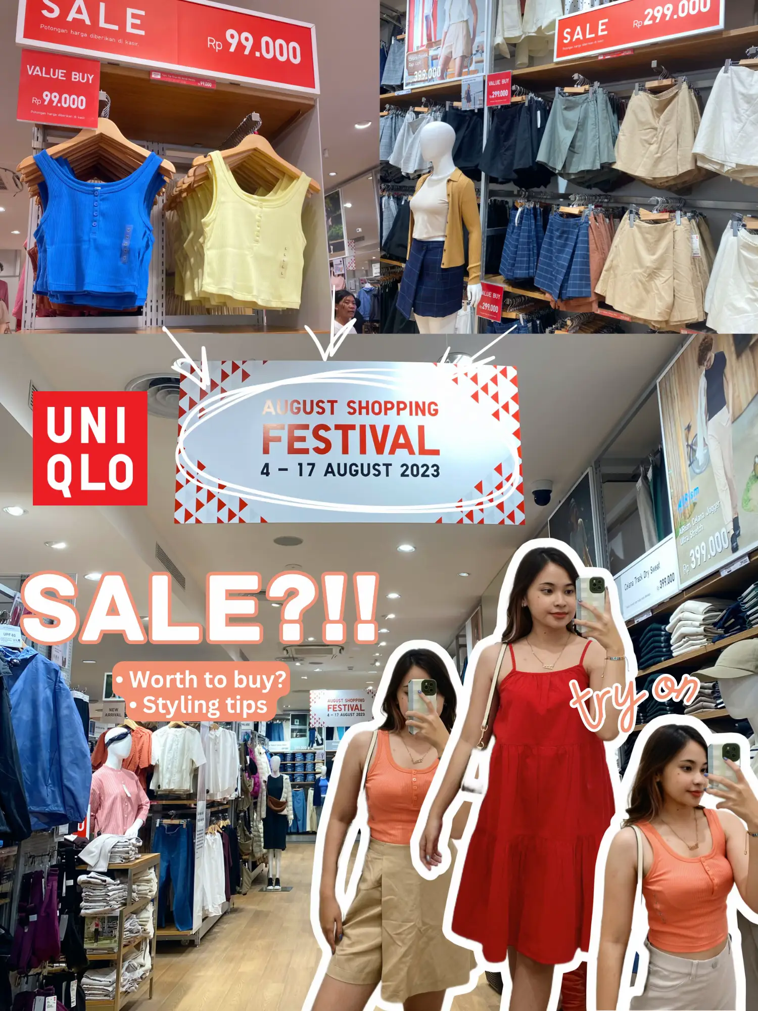 UNIQLO August Sale?!! ️ | Galeri diposting oleh Lexa’s here | Lemon8