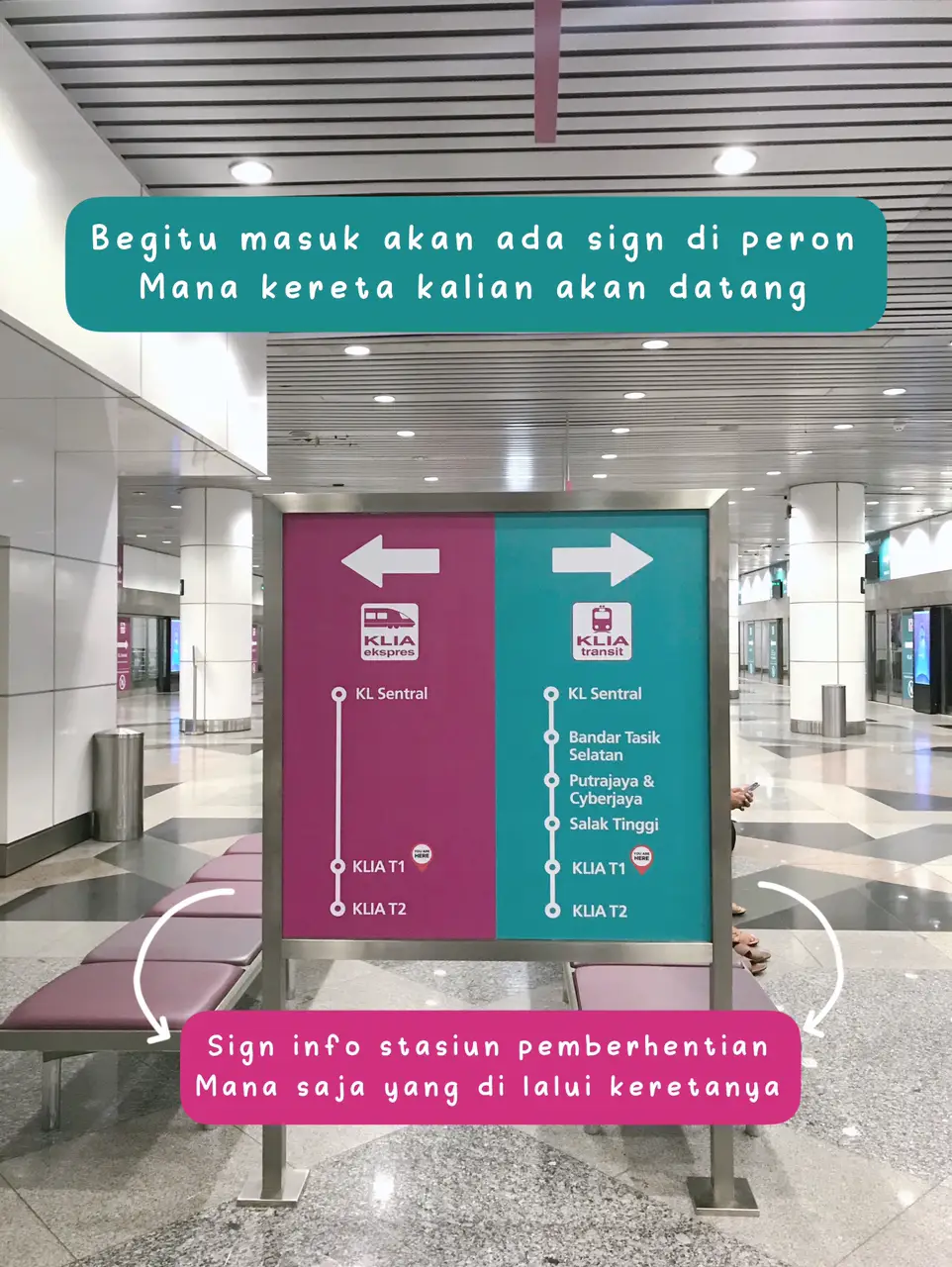 Pilihan Kereta Bandara Kuala Lumpur ke KL Sentral | Galeri diposting oleh Mutiaradewi | Lemon8