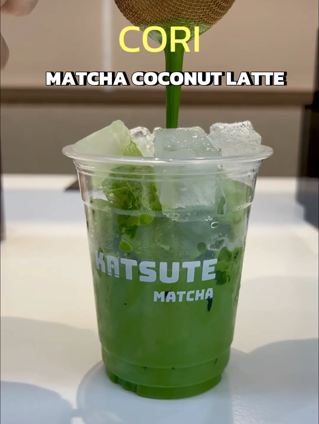 CORI - MATCHA COCONUT LATTE 🥥 | วิดีโอที่เผยแพร่โดย KATSUTE MATCHA | Lemon8