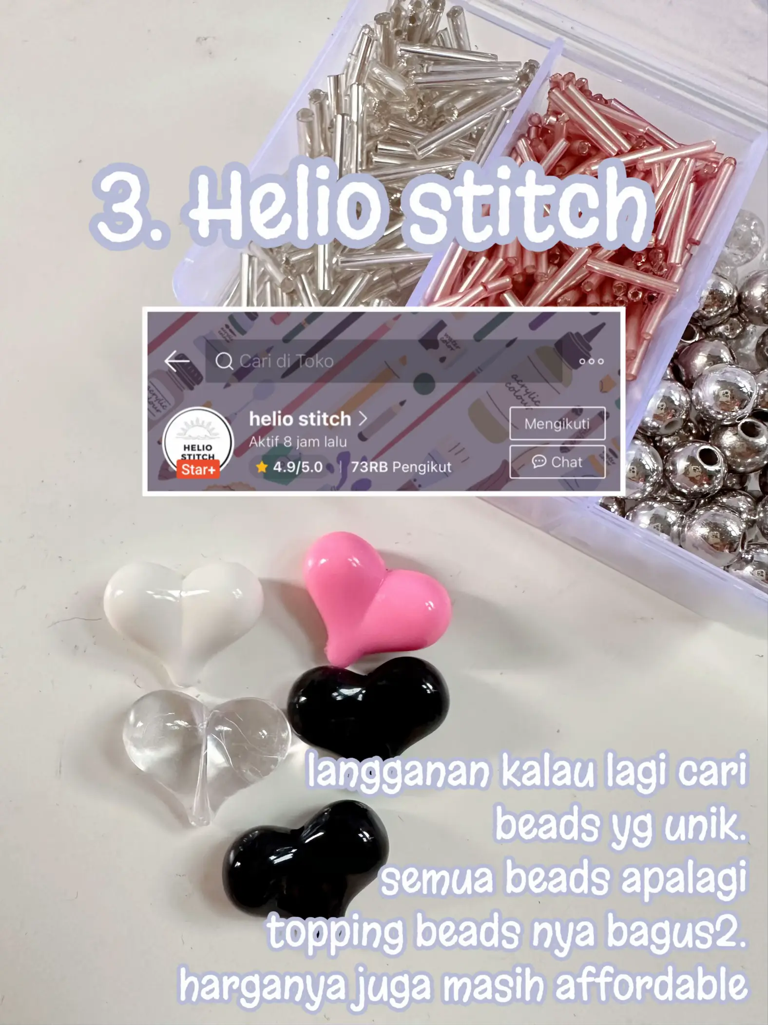 Spill toko langganan beli manik/beads yg lucu 😍 | Galeri diposting oleh senada | Lemon8