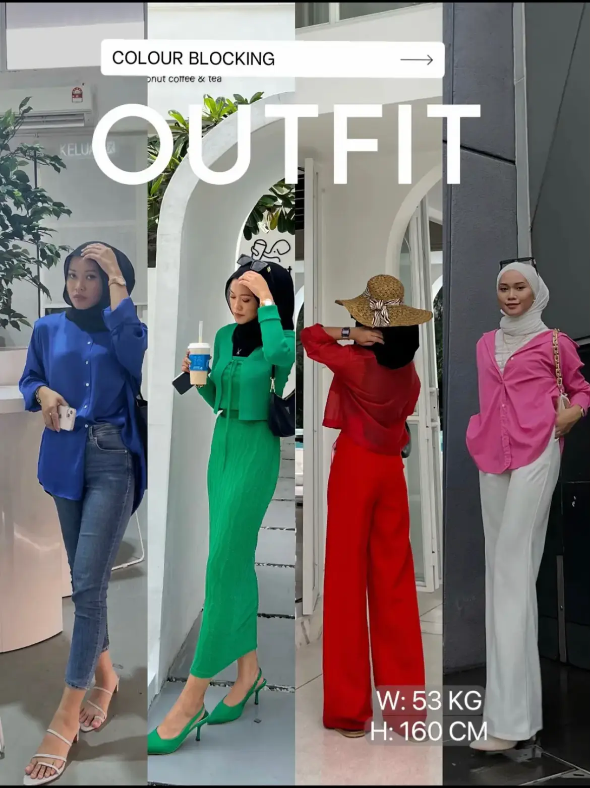 COLOUR BLOCKING OUTFITT | Galeri disiarkan oleh EniSafika | Lemon8