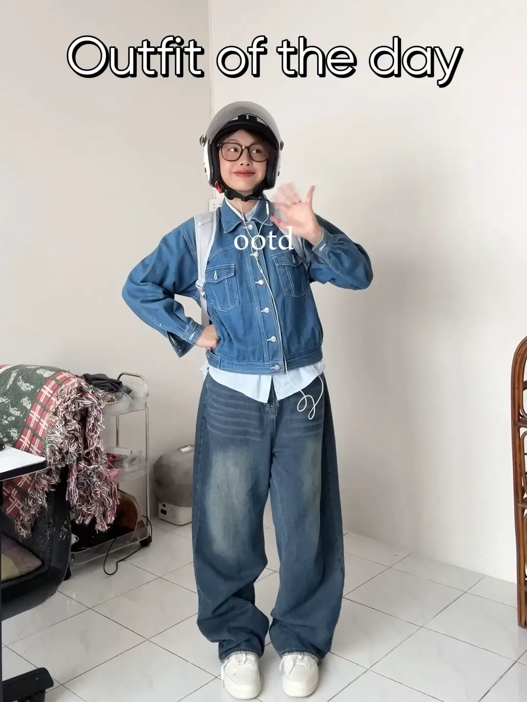 ootd แต่งตัวแว้นมอเตอร์ไซค์ 🫶🏻🏍️ | วิดีโอที่เผยแพร่โดย Destiny | Lemon8