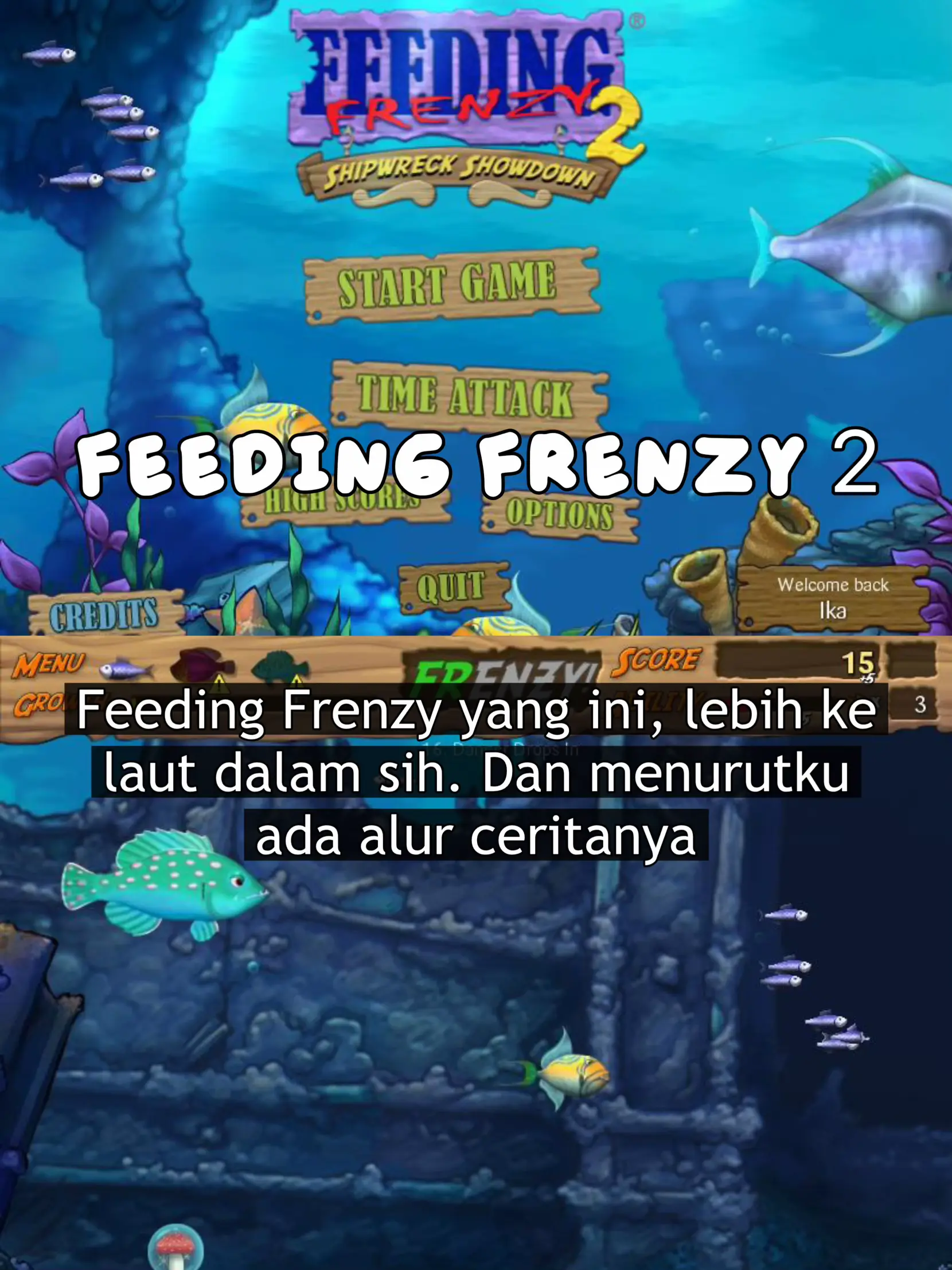 GAME FEEDING FRENZY SEKARANG ADA 3 LOH!! | Galeri diposting oleh Ika🐣 | Lemon8
