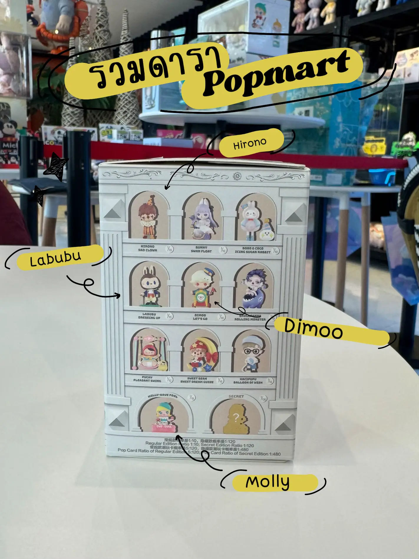 กล่องจุ่ม Rare item จาก Pop mart🤩 | แกลเลอรีที่โพสต์โดย iphoom You | Lemon8