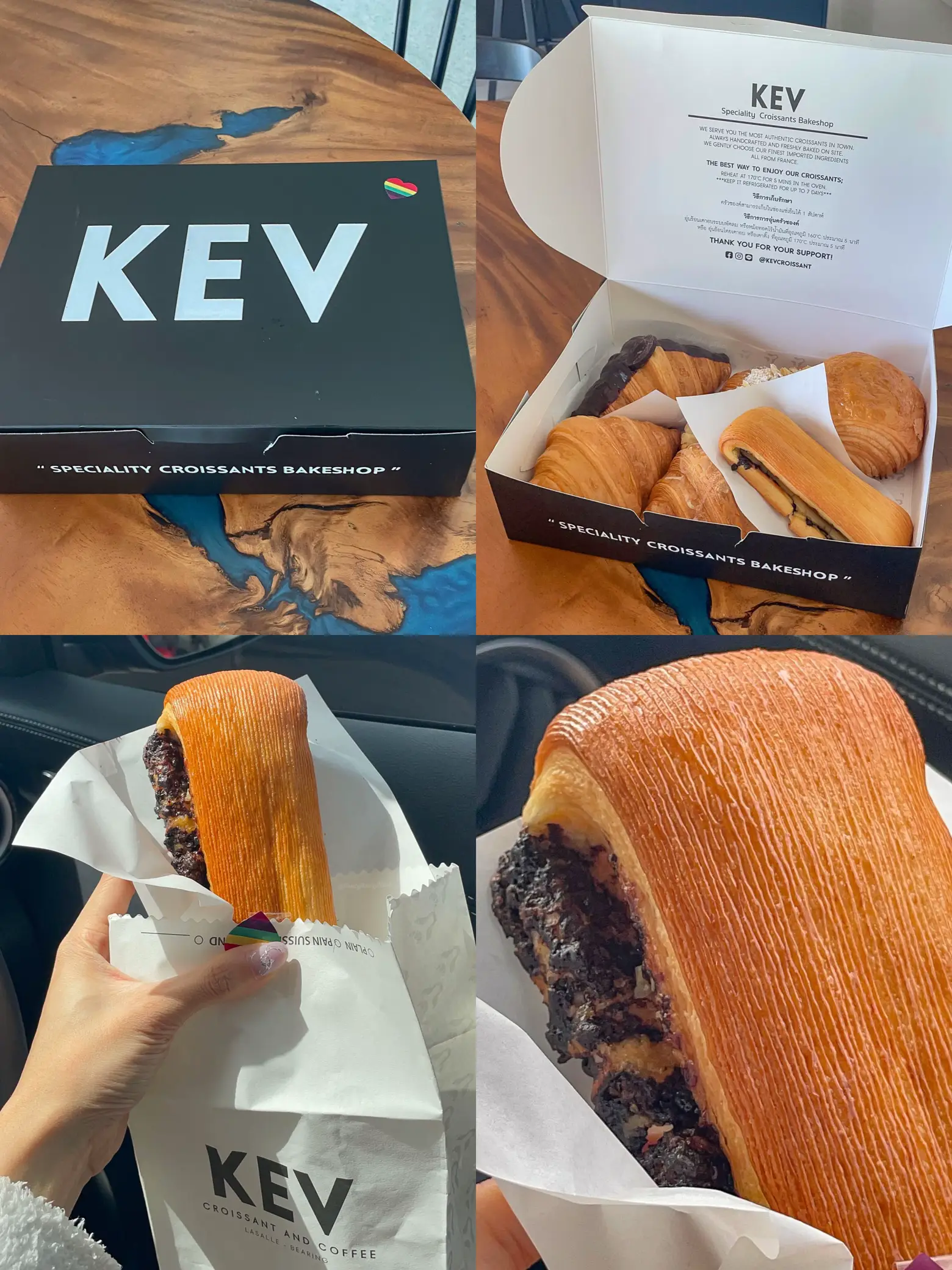 KEV ร้านคาเฟ่ย่านบางนา ครัวซองต์อร่อยย 🥐☕️ | แกลเลอรีที่โพสต์โดย Prettyberrymuch | Lemon8