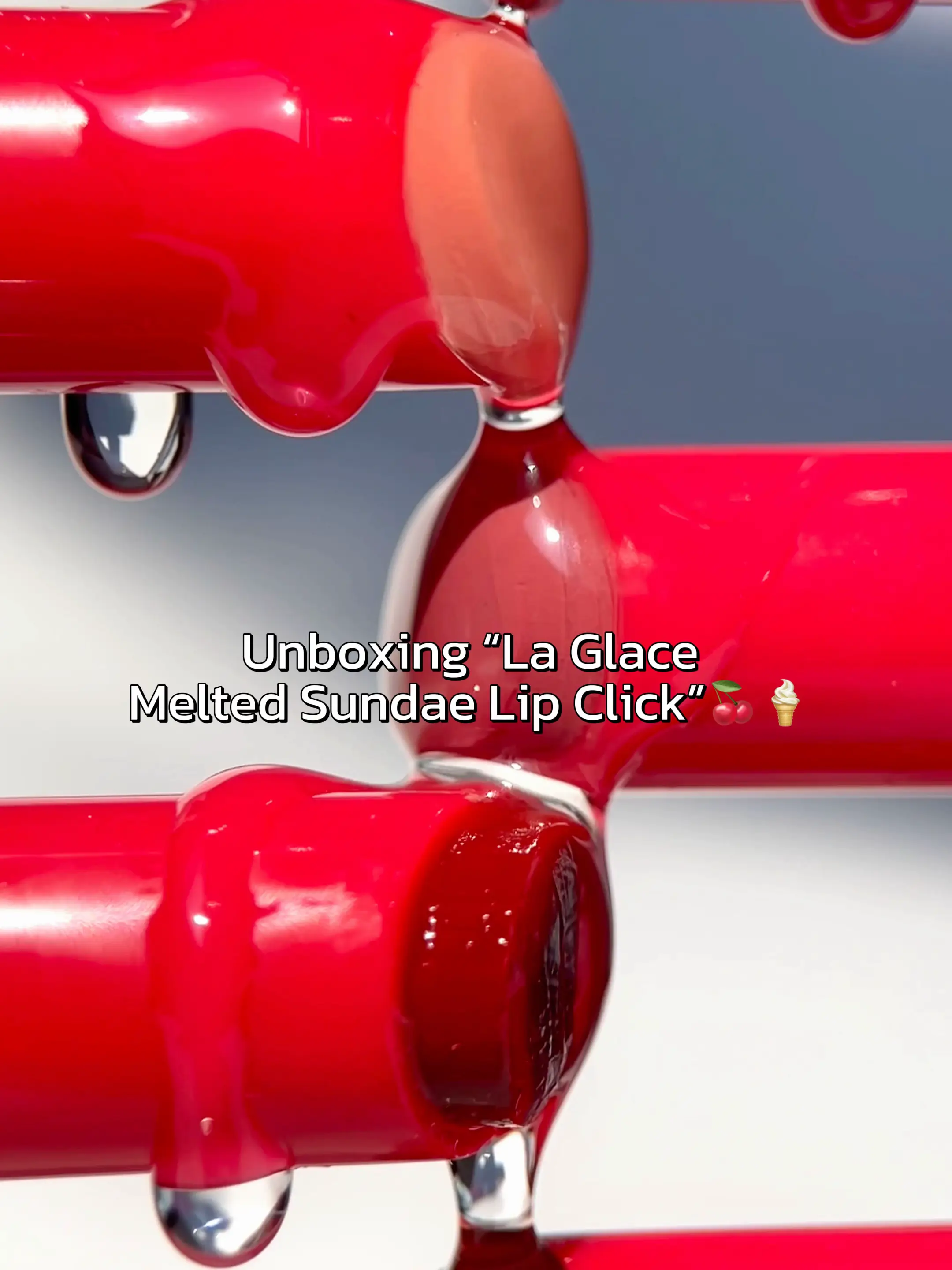 Unboxing “La Glace Melted Sundae Lip Click”🍒🍦 | วิดีโอที่เผยแพร่โดย ...