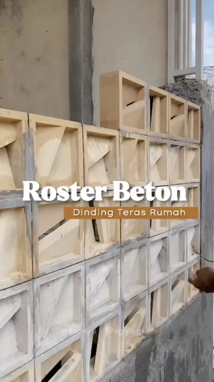 Roaster Beton Dinding Teras Rumah | Video dipublikasikan oleh Ngedekor ...