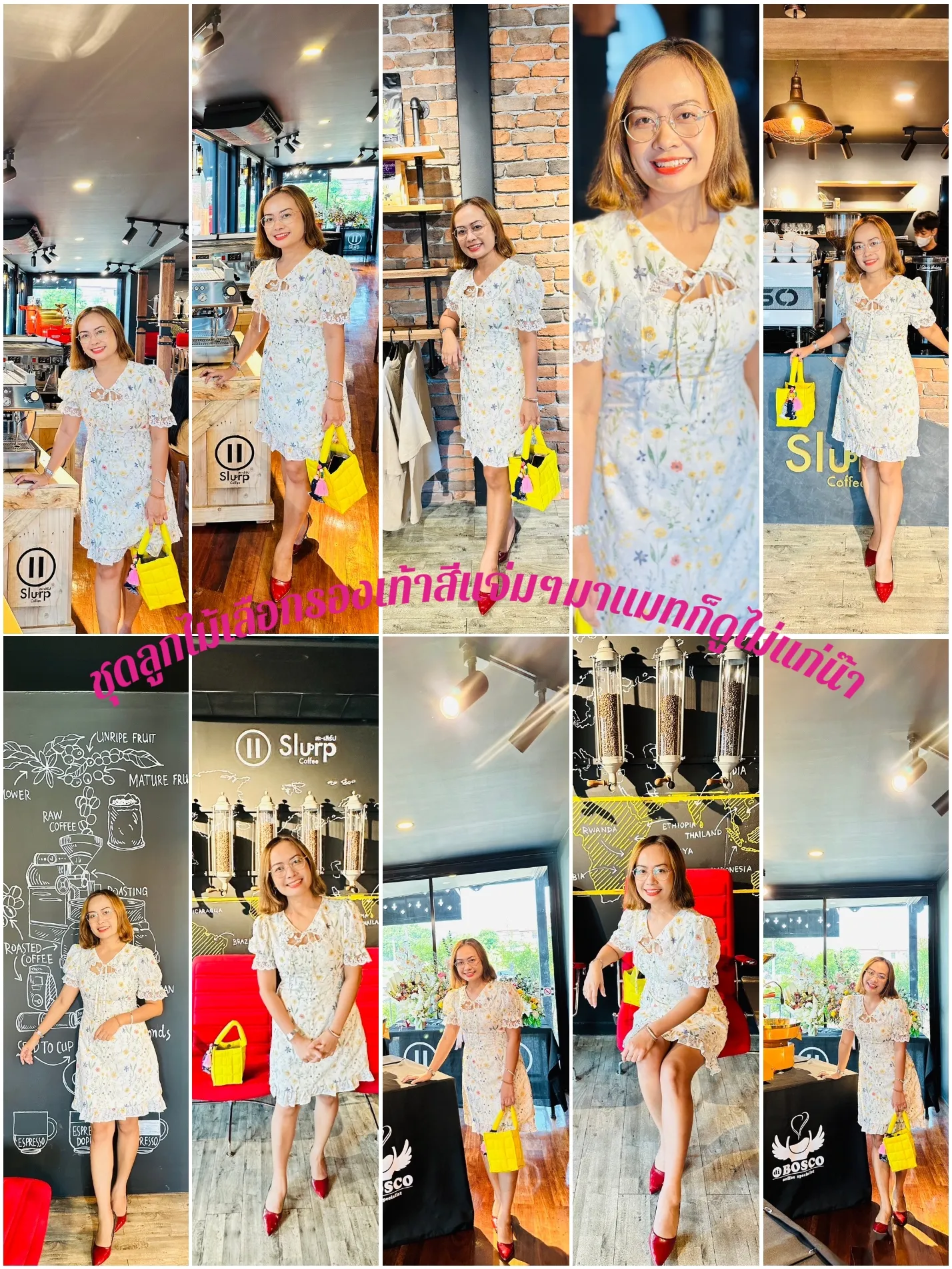 ชุดลูกไม้เลือกรองเท้าสีแจ่มๆมาแมทก็ดูไม่แก่น๊า | แกลเลอรีที่โพสต์โดย แต่งตัวในวัย40+ | Lemon8