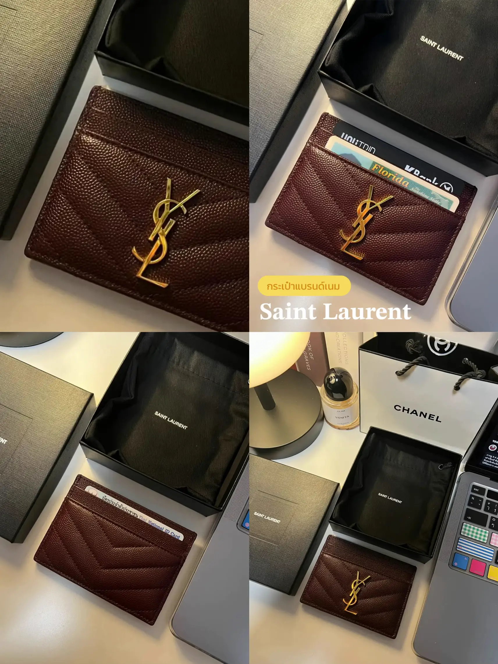 Ysl card holder กระเป๋าแบรนด์เนมราคาไม่แพง ˖*° 🧸🧴 | แกลเลอรีที่โพสต์โดย 𝐠𝐚𝐥𝐞𝐠𝐨𝐨𝐝 | Lemon8
