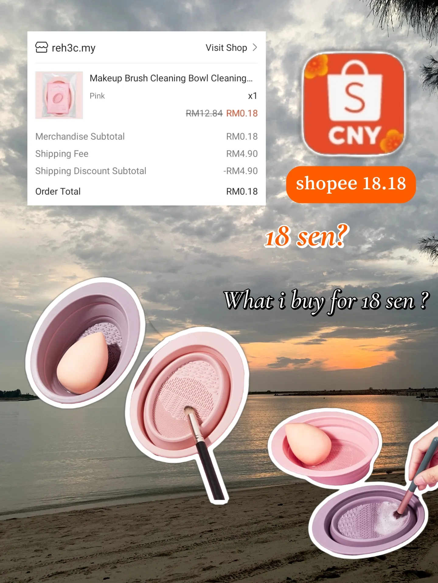 WHAT I BUY FOR 18 SEN? SHOPEE | Galeri disiarkan oleh ياسمين نورية🦋 | Lemon8