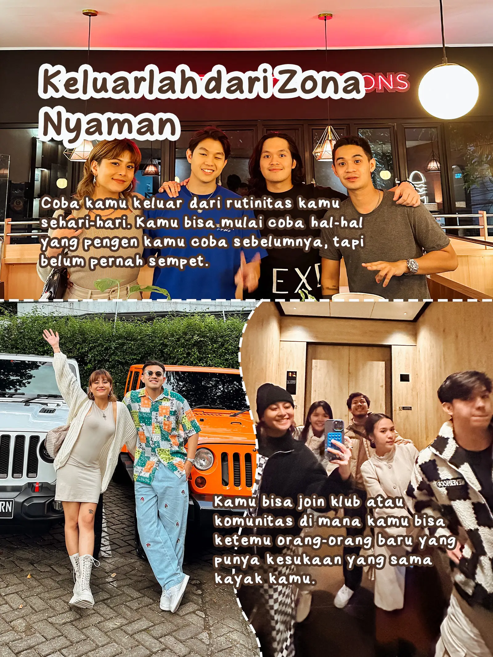 5 TIPS UNTUK PUNYA TEMAN DAN GEBETAN BARU | Galeri diposting oleh Karin Novilda | Lemon8