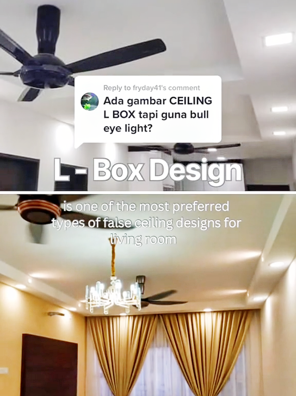 Plaster Ceiling L Box Design | Shelly Lighting