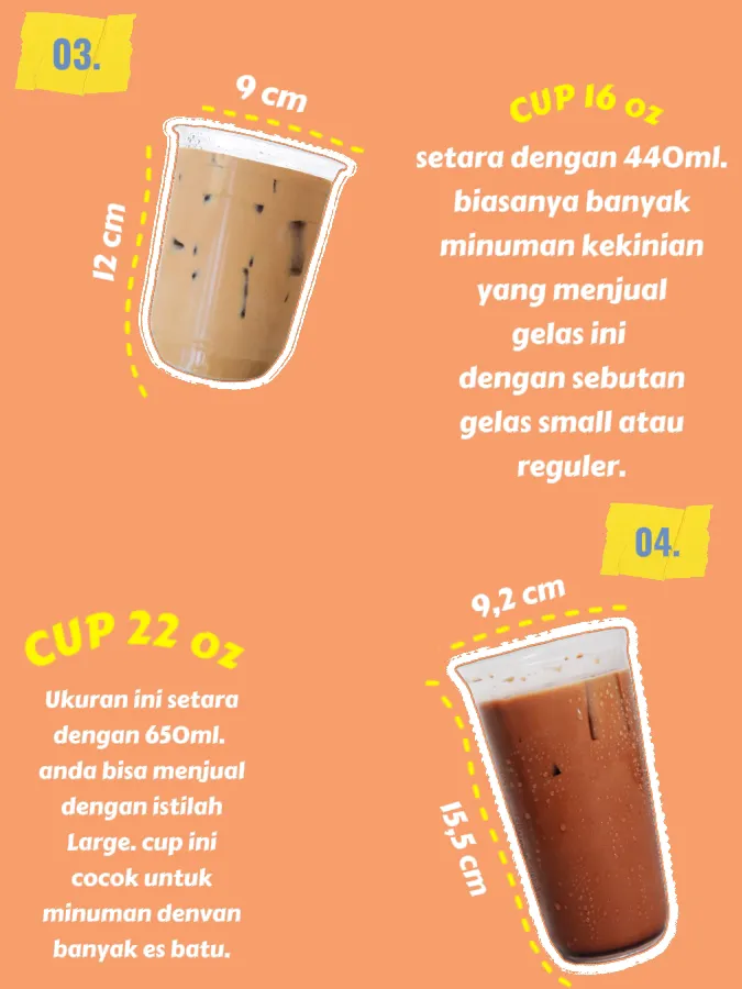 MENGENAL UKURAN CUP PLASTIK YUK! | Galeri diposting oleh Delli_ | Lemon8