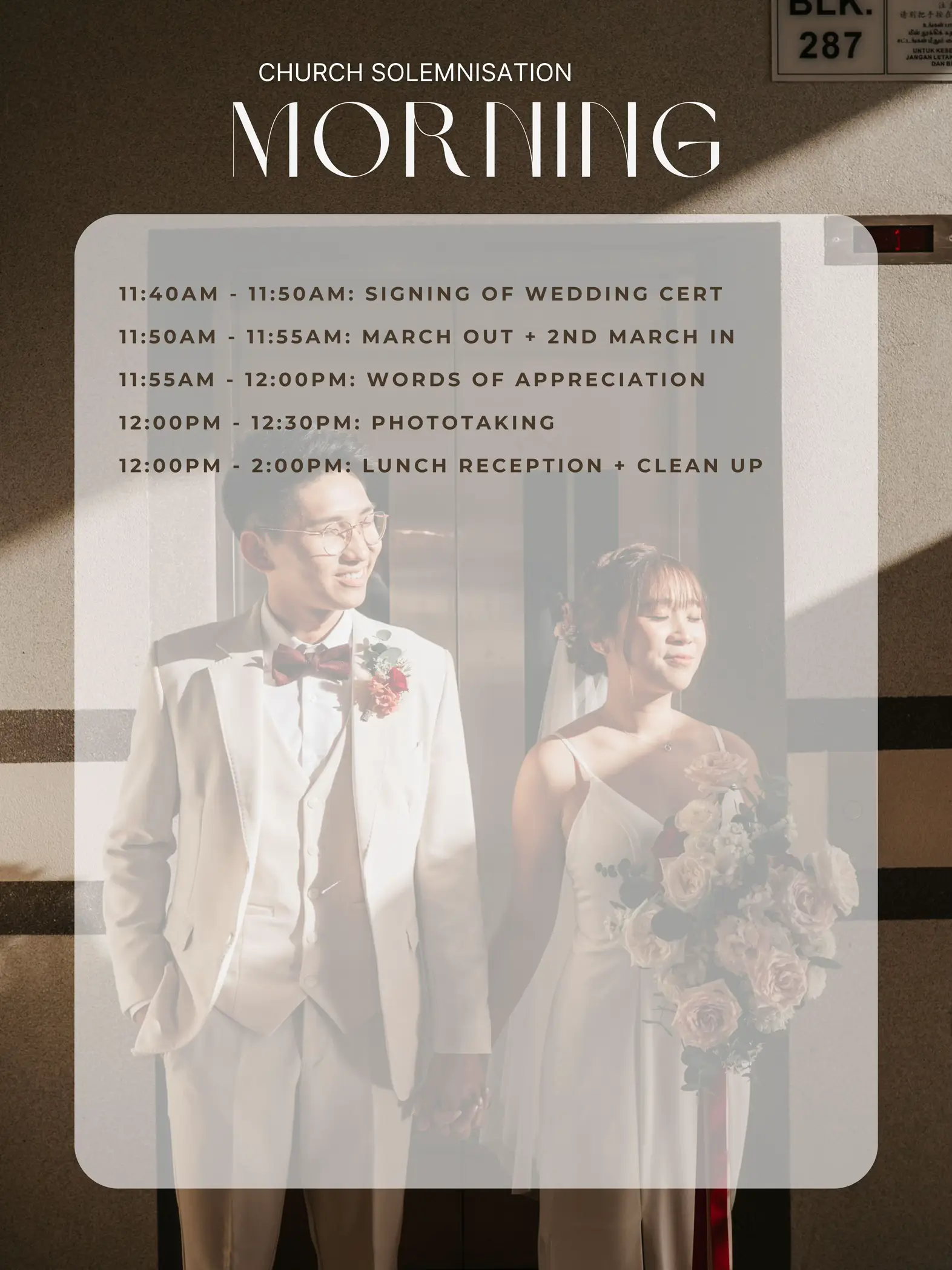 Our 4AM-11PM actual day WEDDING TIMELINE ⏰🌸 | Gallery posted by A & C ...