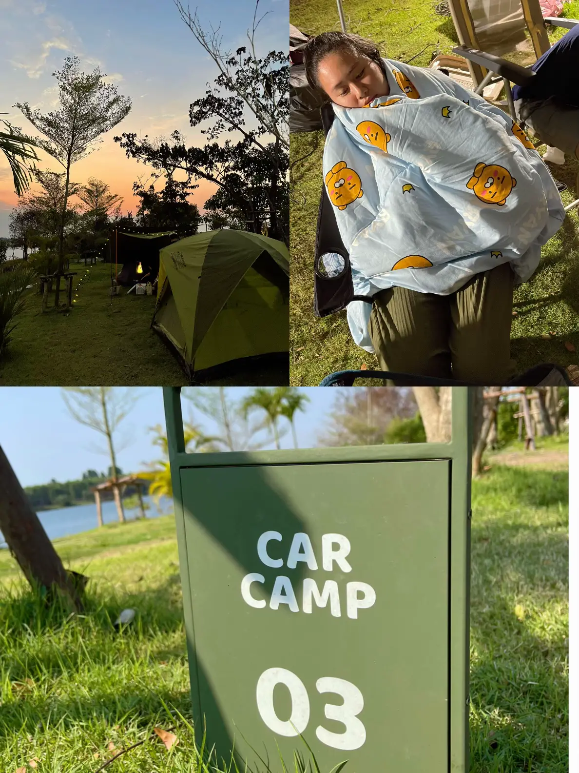 Bangkok backyard แคมป์ปิ้งในกรุงเทพ 🌅🌳🍂🏕️ | แกลเลอรีที่โพสต์โดย Sky Ingfah | Lemon8