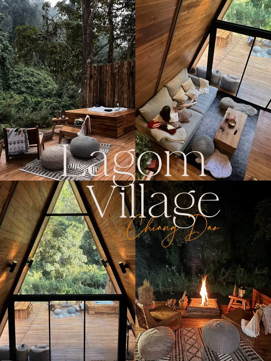Lagom Village Resort ที่พักสไตล์ Scandinavian 🌲🎄🦌🪵 | แกลเลอรีที่โพสต์โดย RINN DIARY🐰🤍 | Lemon8