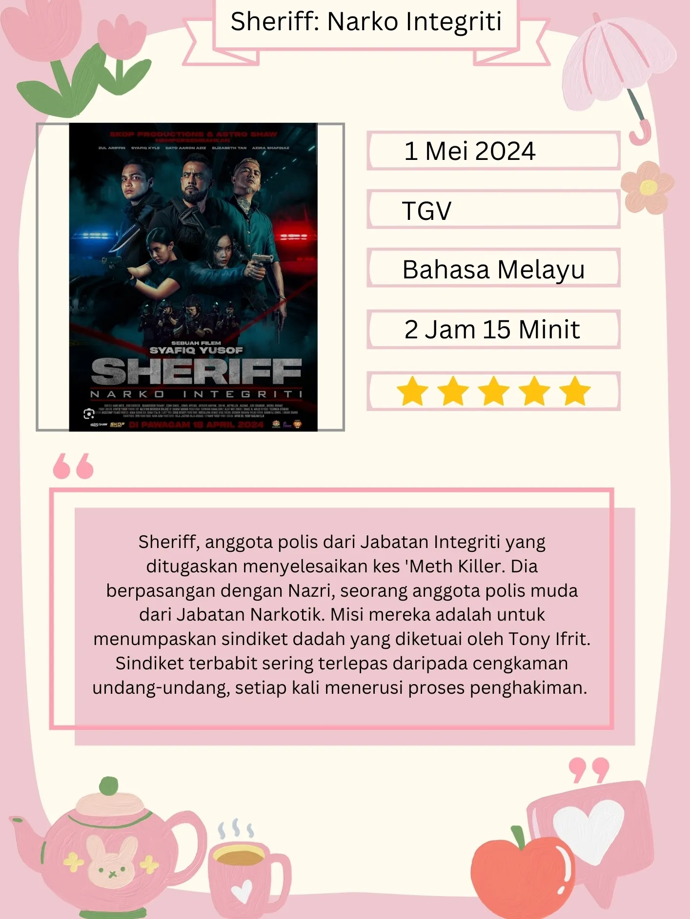Sheriff Narko Integriti Pencuri Movie - Carian Lemon8
