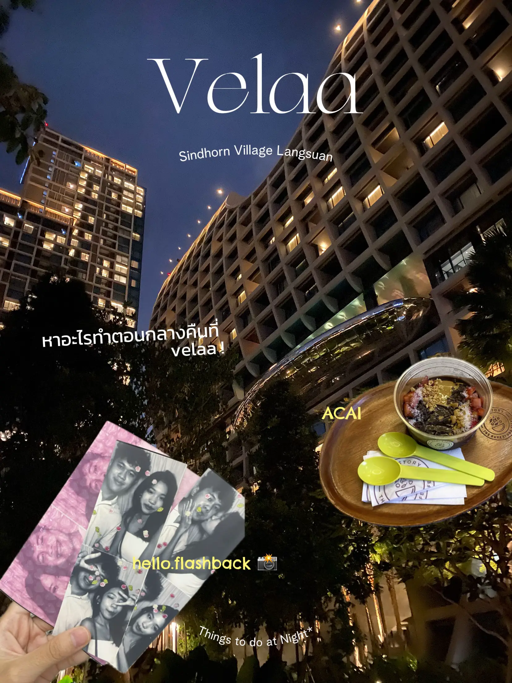 เดทตอนกลางคืน @Velaa Sindhorn Village 🌃💋 | แกลเลอรีที่โพสต์โดย n | Lemon8