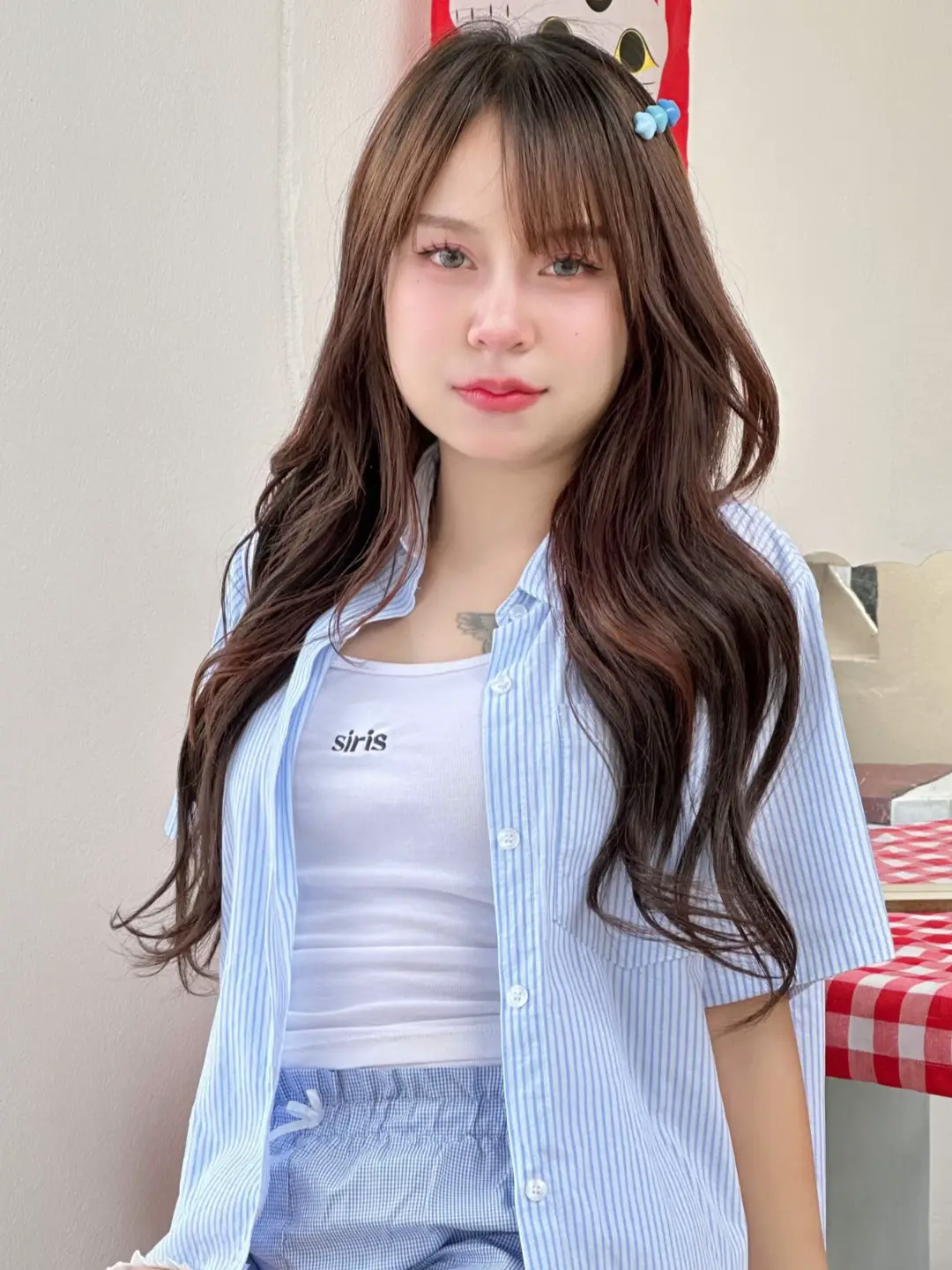 OOTD BLUE🐬🪼🫐 | แกลเลอรีที่โพสต์โดย พู่กัน ᙏ̤̫🌷🎀 | Lemon8