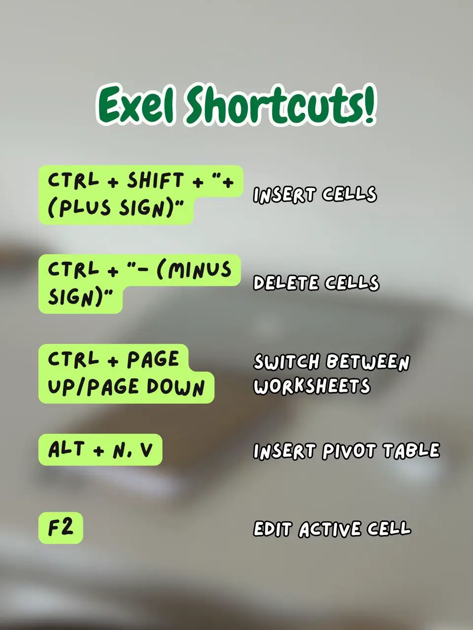 🚀 Use These Excel Shortcuts & Be More Productive! | แกลเลอรีที่โพสต์โดย ...
