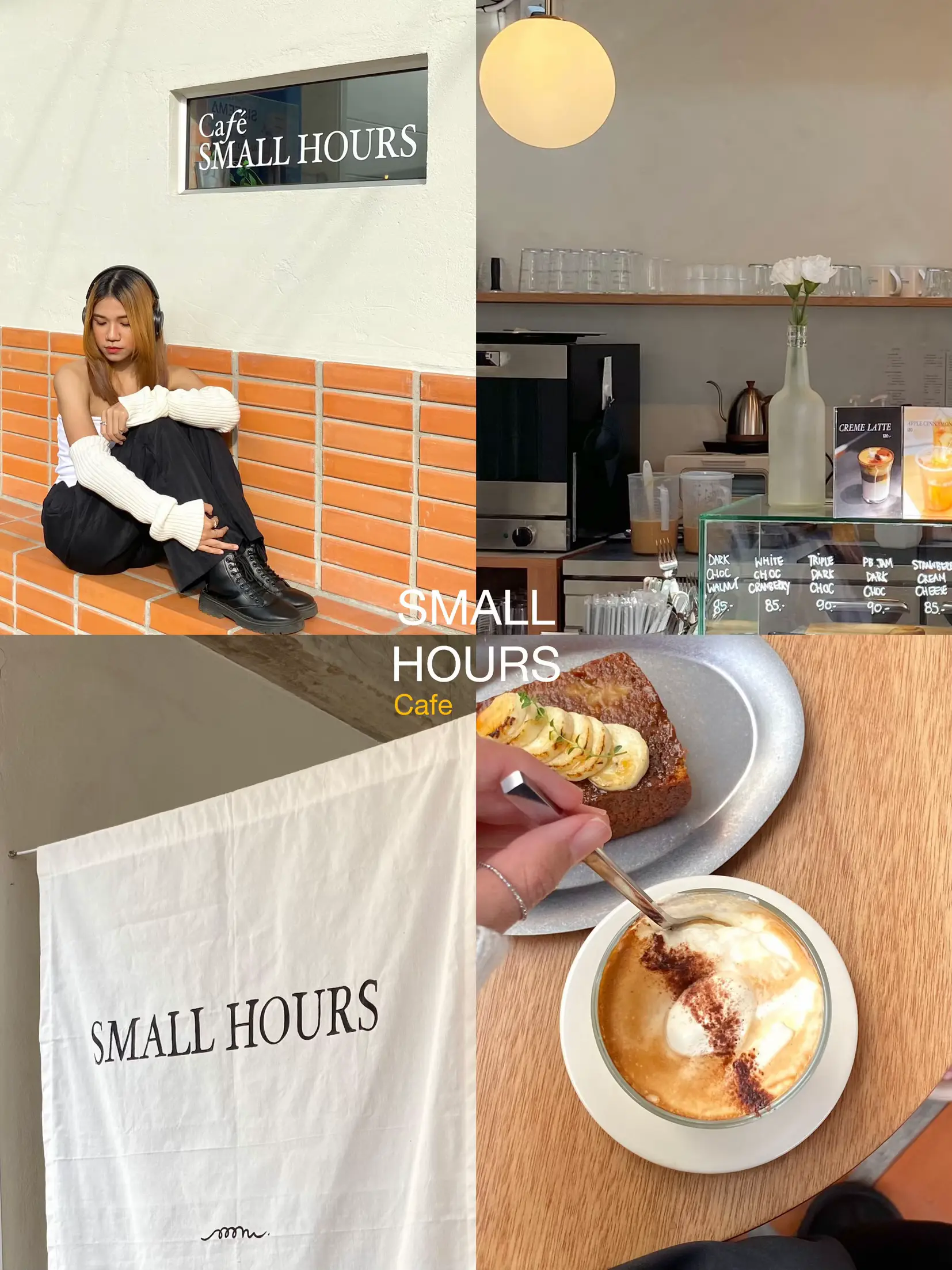 Cafe Small Hours 🥯🤍 | แกลเลอรีที่โพสต์โดย Sofia | Lemon8