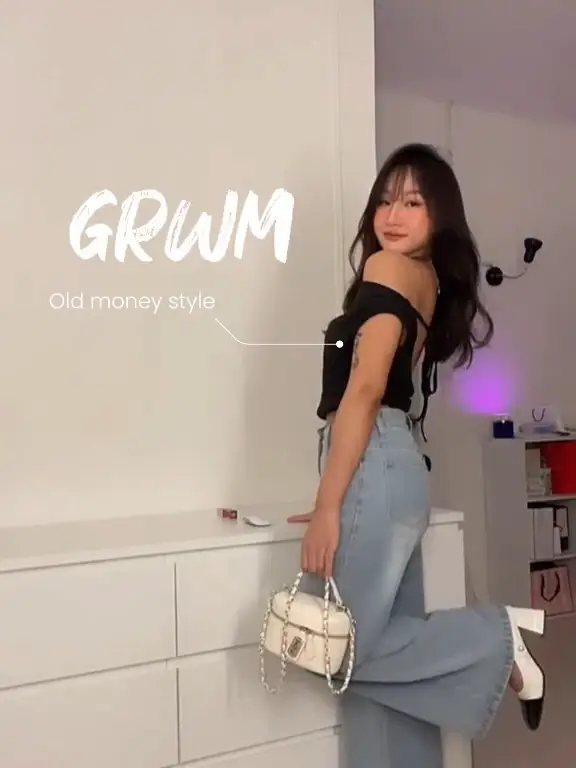 GRWM old money style ; black & jeans | วิดีโอที่เผยแพร่โดย Earndow👽🍋 | Lemon8