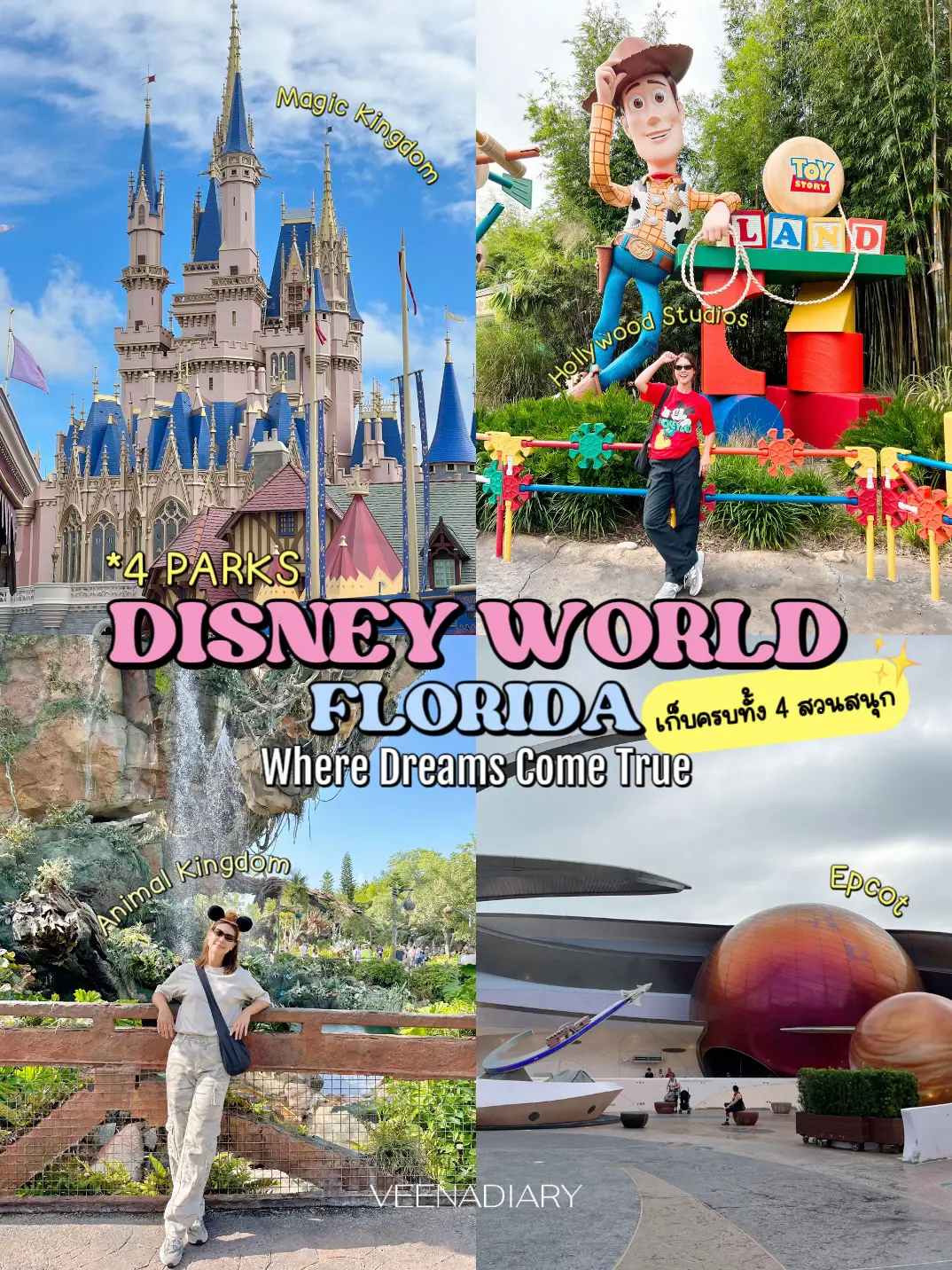 All 4 theme parks at Disney World Florida 🇺🇸 | Gallery posted by ...