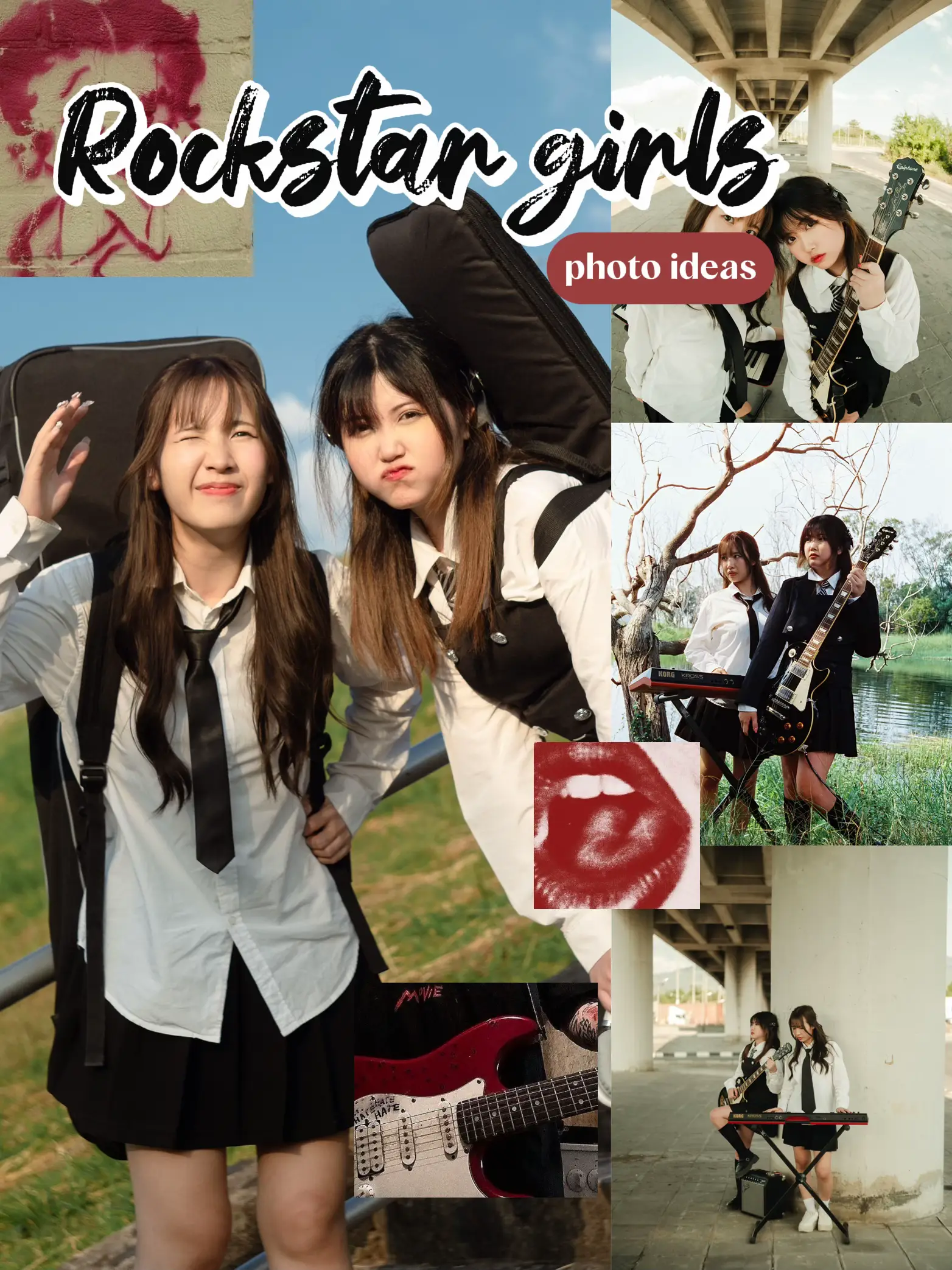 🤘🏻ถ่ายรูปตีม Rockstar girls🎸* | แกลเลอรีที่โพสต์โดย tigerlily ꪔ̤̮ | Lemon8