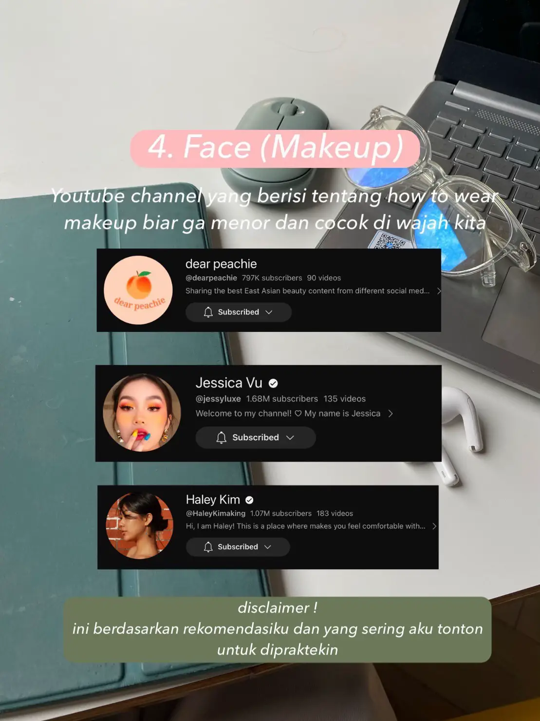 Youtube Channel Yang Ngebantu Kamu Glow Up 🔥💝🧚🏻‍♀️ | Galeri diposting oleh shourtcakee | Lemon8