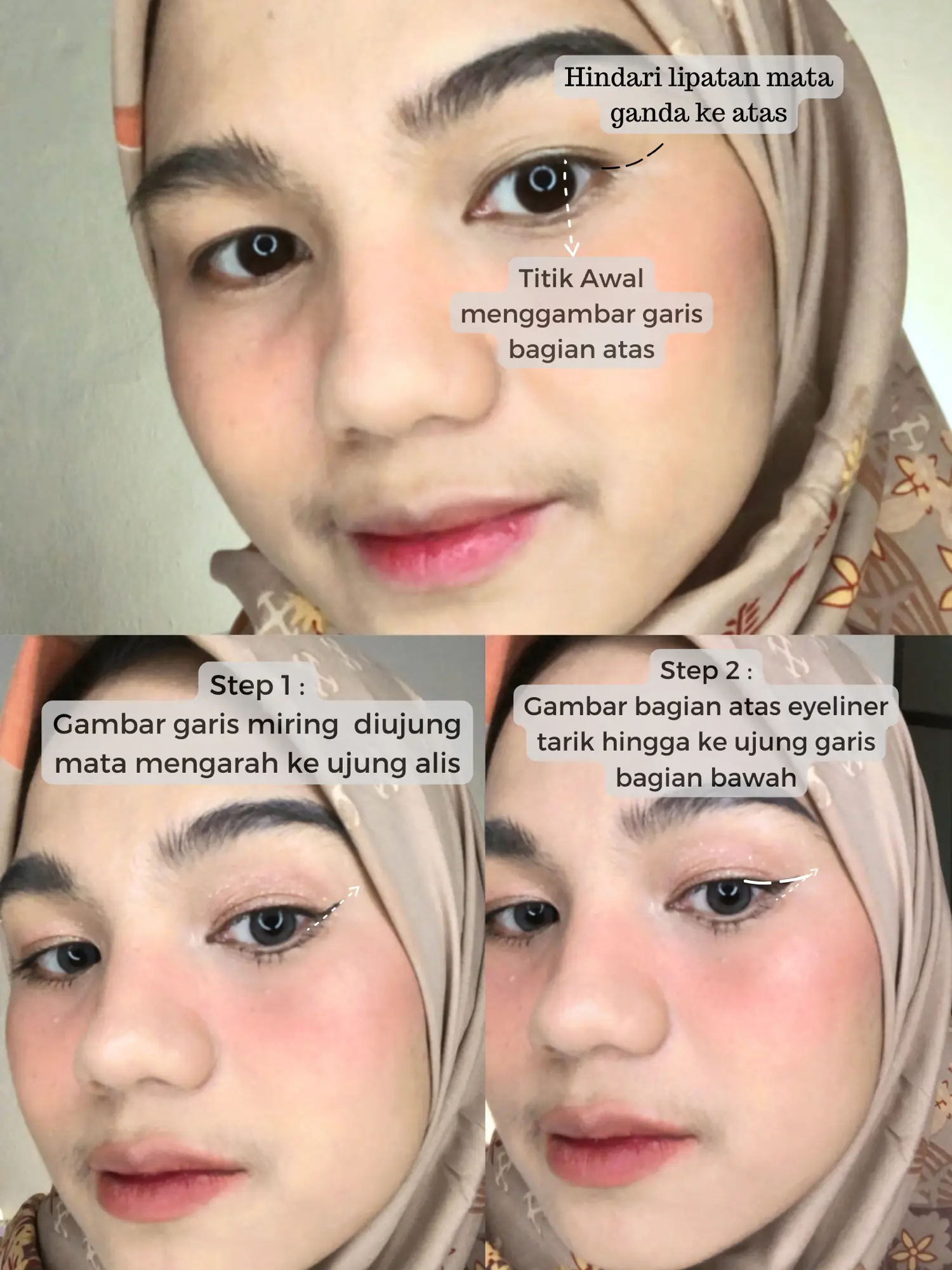 TUTORIAL EYELINER BUAT PEMULA | Gallery posted by relsyaa | Lemon8
