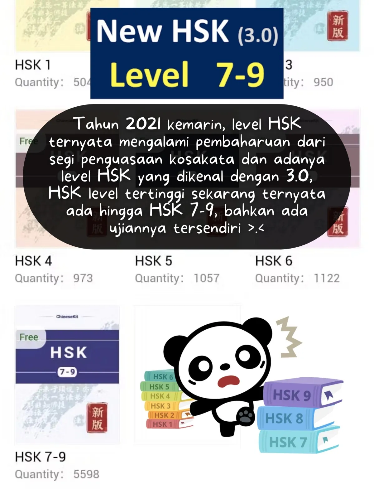 Level HSK Mandarin Ada 9?! 😭📝 | Galeri diposting oleh eli🌱 丽娜 | Lemon8