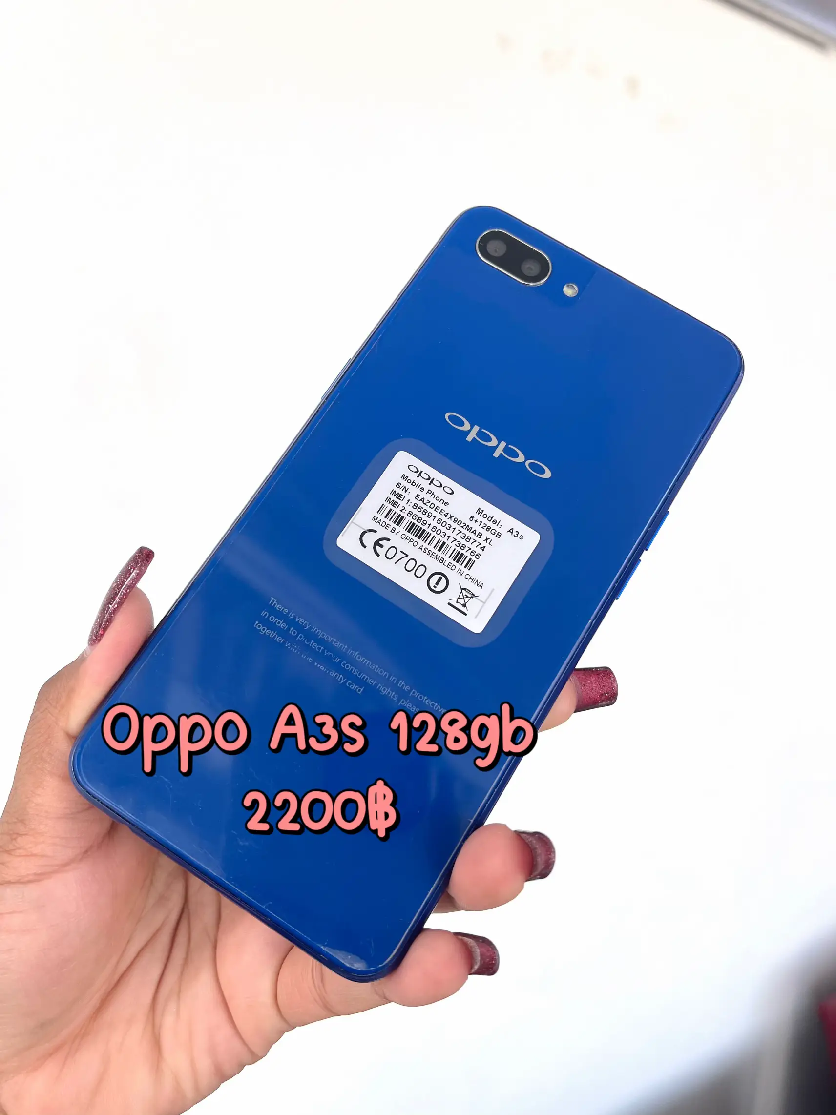 Oppo A3s 128gb2200฿ | แกลเลอรีที่โพสต์โดย Am Amy | Lemon8