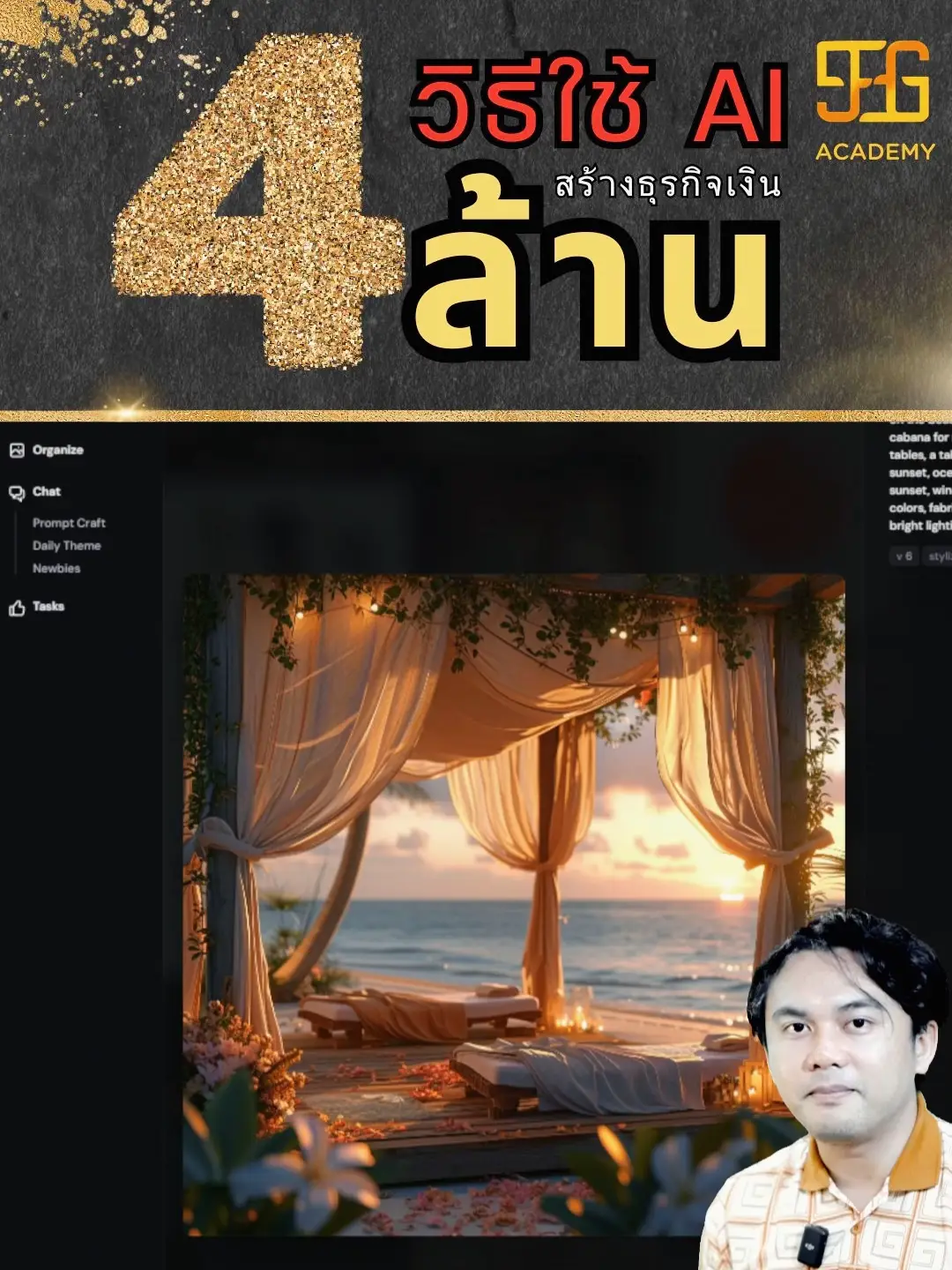 คุณเคยคิดไหมว่า AI สามารถช่วยให้คุณสร้างรายได้? | วิดีโอที่เผยแพร่โดย FG ACADEMY | Lemon8