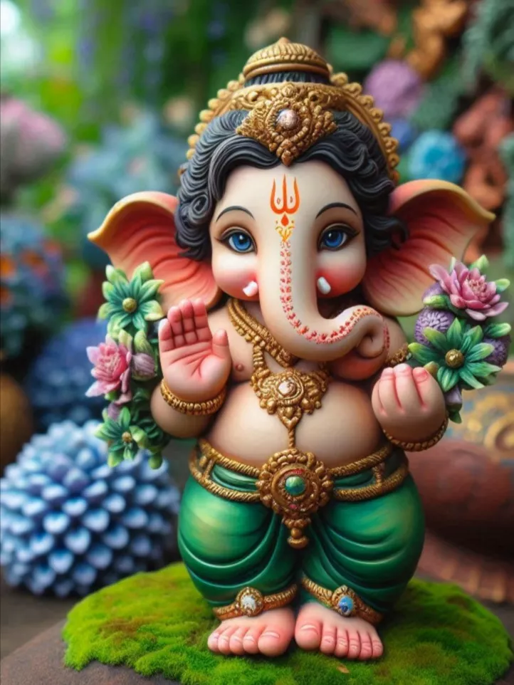 ภาพพระพิฆเนศ 🙏 วัน พุธ 💚 | แกลเลอรีที่โพสต์โดย sukanya kulpakt | Lemon8