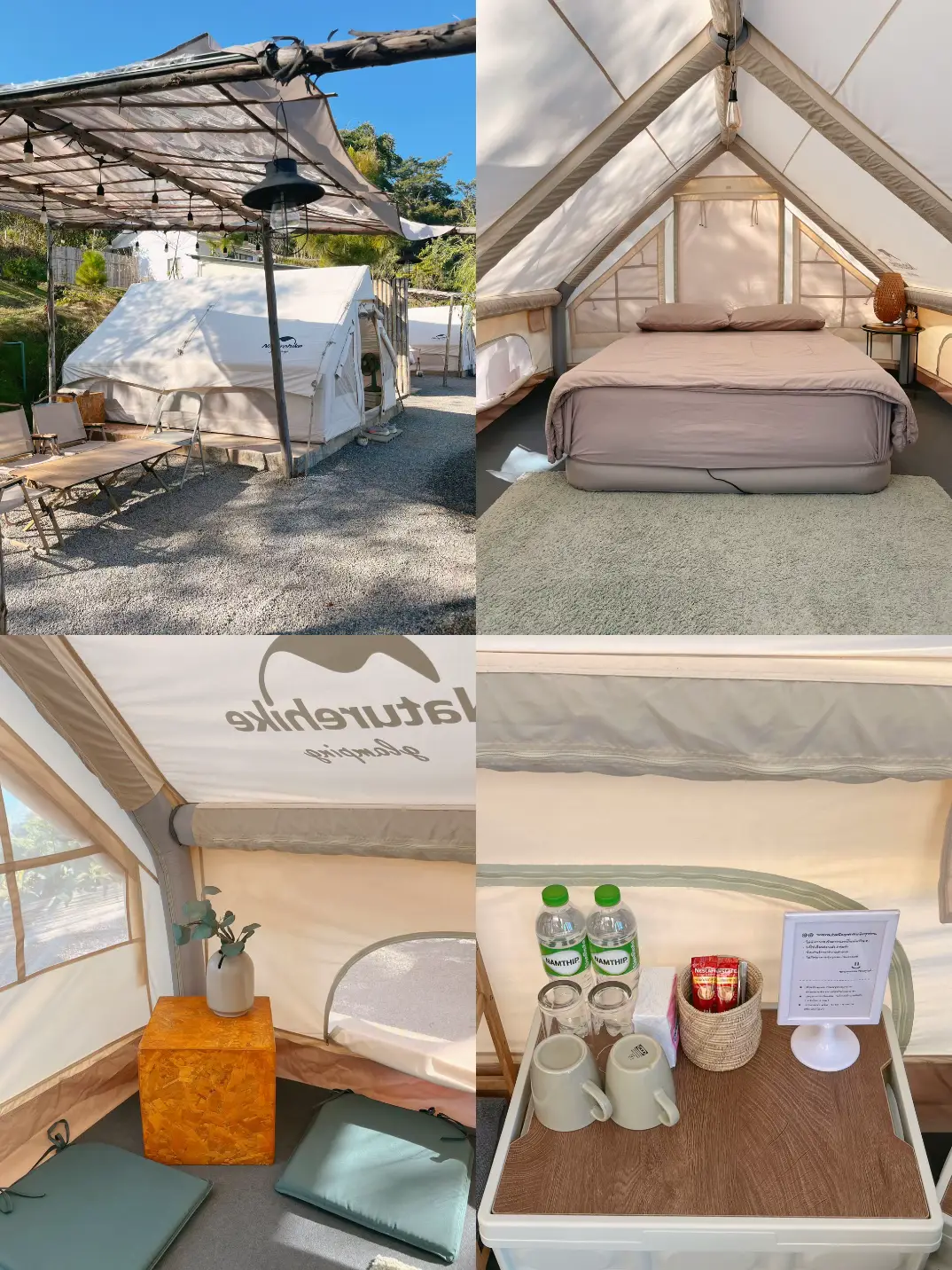 🏕️ที่พักสไตล์ Glamping ใกล้ตัวเมืองเชียงใหม่ วิวสวยมาก | แกลเลอรีที่โพสต์โดย TripTamJai | Lemon8