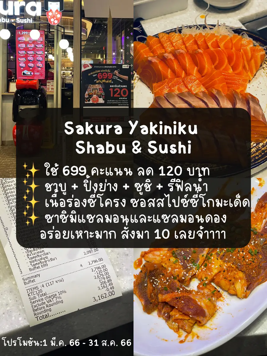 พาเลาะ 3 บุฟเฟ่ต์ร้านดังใช้คะแนนบัตรเครดิต KTC ลดได้ (2566) | แกลเลอรีที่โพสต์โดย Paul PRAISRI ...