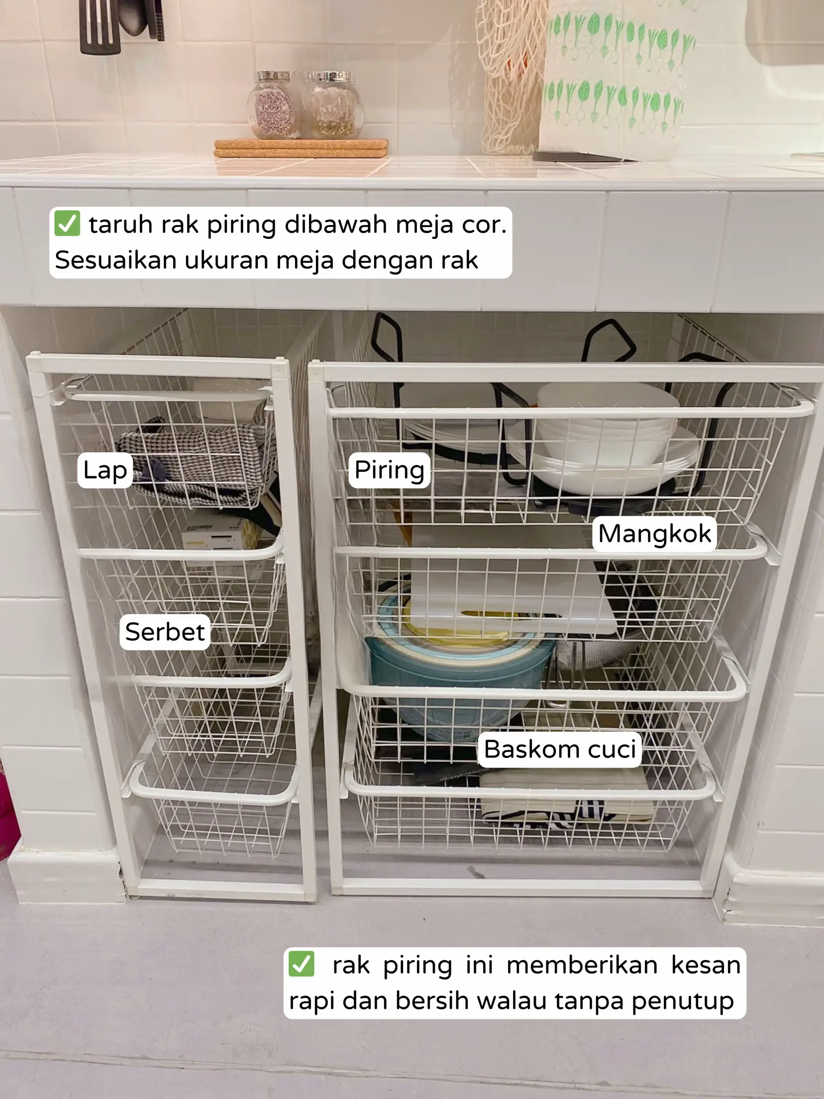Cara Bikin Dapur Cor Tetep Rapi | Galeri diposting oleh Wils Home | Lemon8