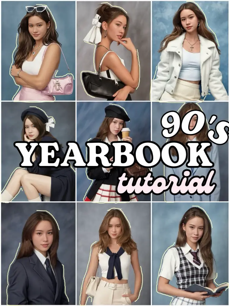 Get the look : VIRAL 90’S YEARBOOK AI TREND ! | Gallery posted by ...