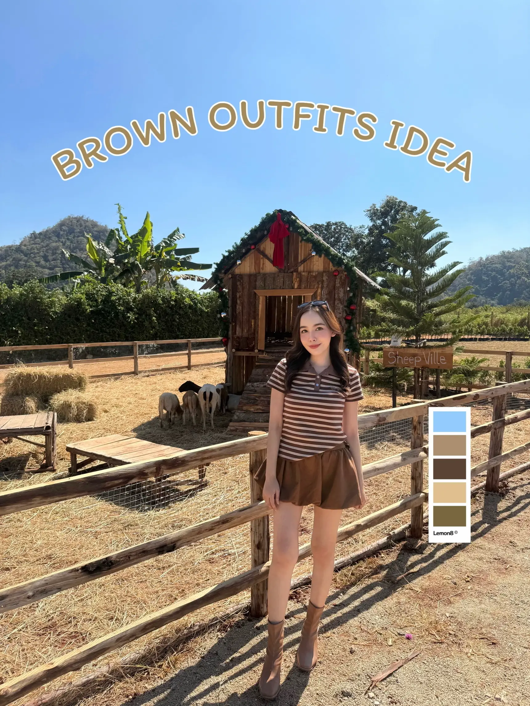 Brown Outfits Idea 🤎 แต่งตัวโทนสีน้ำตาล | แกลเลอรีที่โพสต์โดย hello world | Lemon8