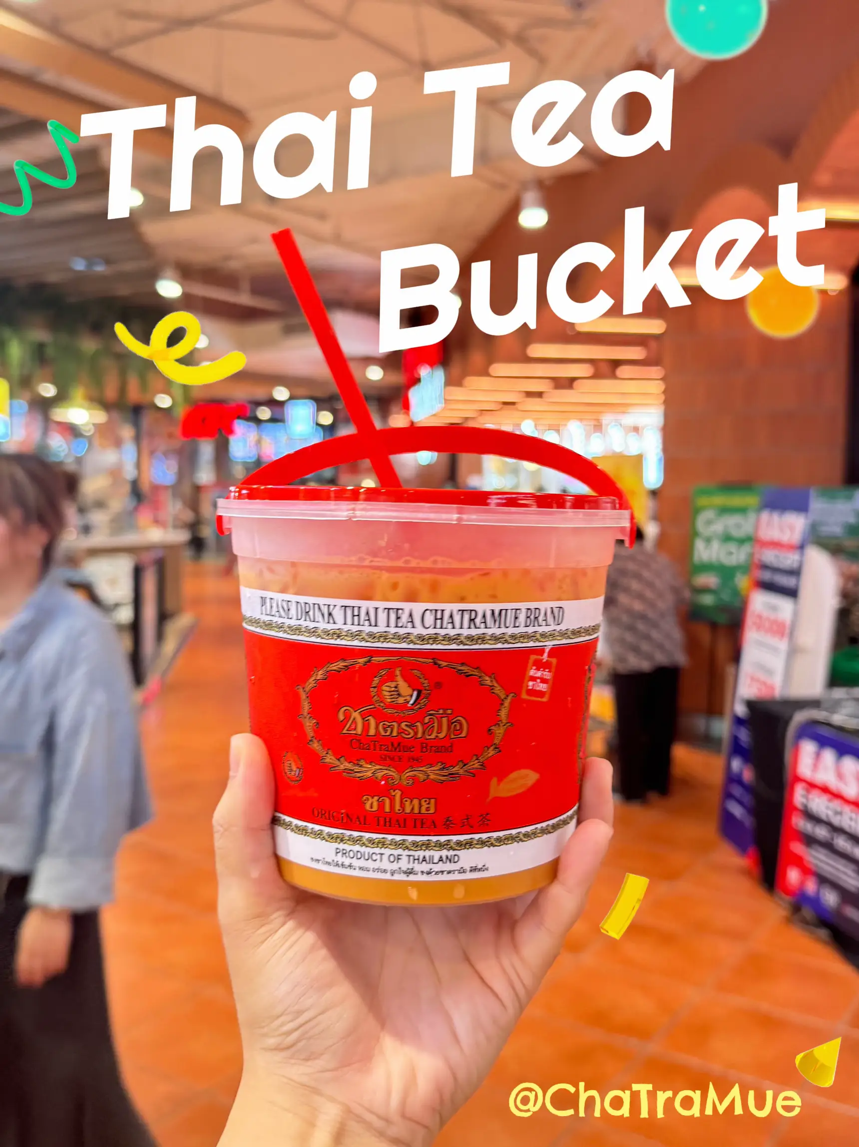 🪣🧡 Thai Tea BUCKET!!! | Gallery posted by Thanny | Lemon8