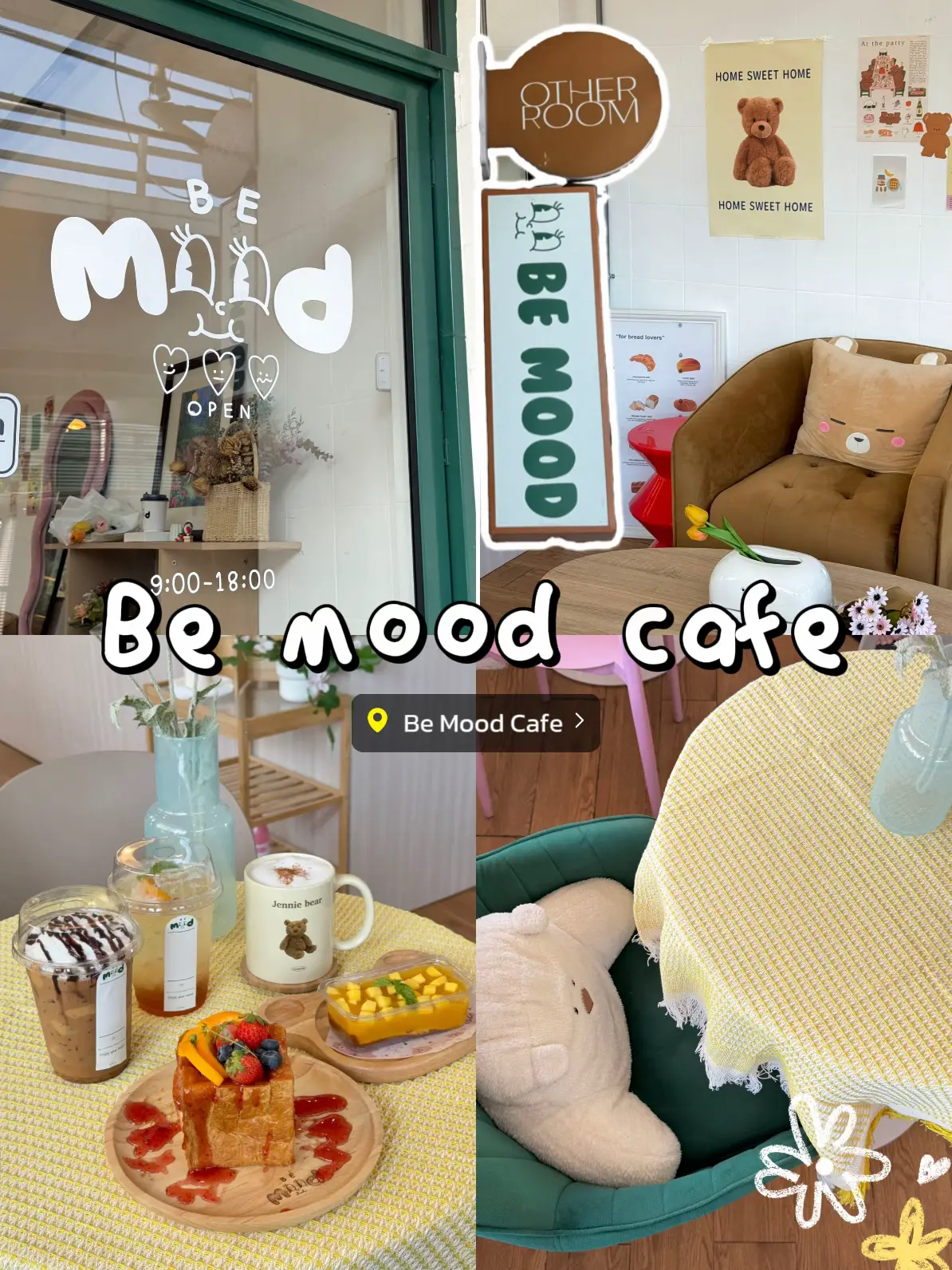 Be mood cafe พัฒนาการ 49 🛋️🧸🎀🥨 | แกลเลอรีที่โพสต์โดย Mintanp🩵🍨 | Lemon8