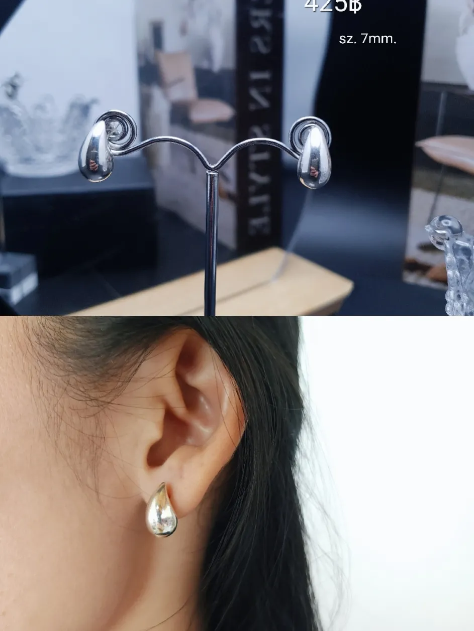 ต่างหูเงินแท้925 | แกลเลอรีที่โพสต์โดย Phukha Silver | Lemon8