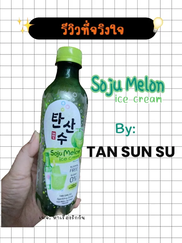 ลองกันรึยัง TAN SUN SU🍸 Melon 🍈 ice cream | แกลเลอรีที่โพสต์โดย หาเรื่องรักกัน | Lemon8
