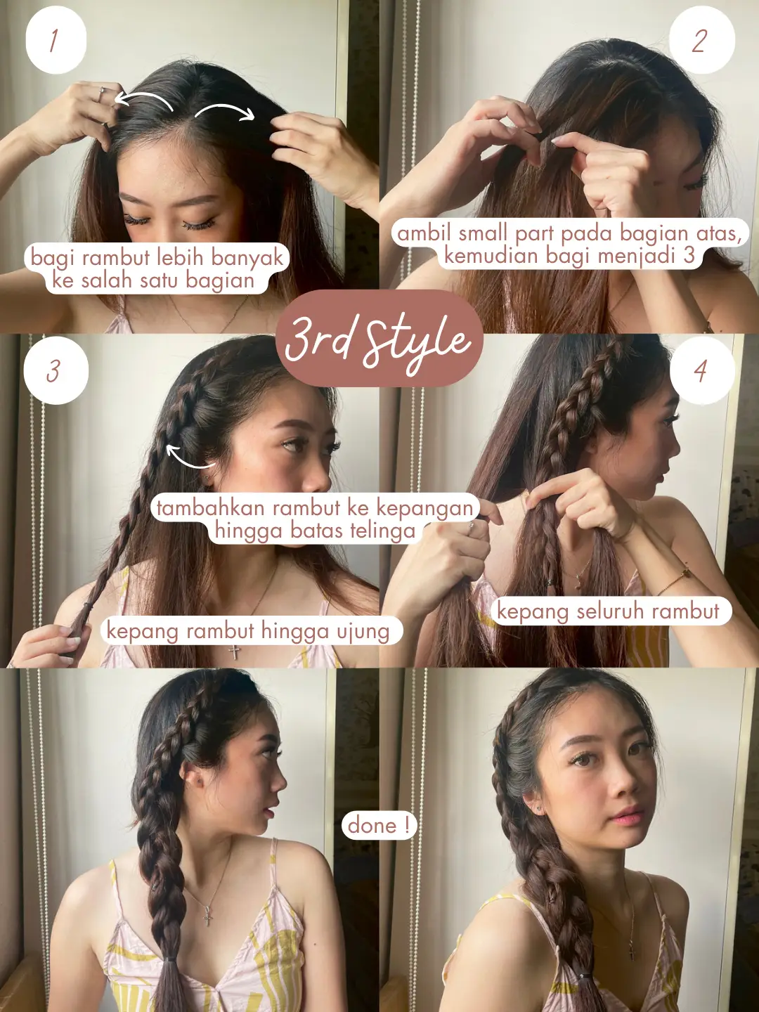 Sweet look hairstyle untuk rambut panjang! 🥰💗 | Galeri diposting oleh ...