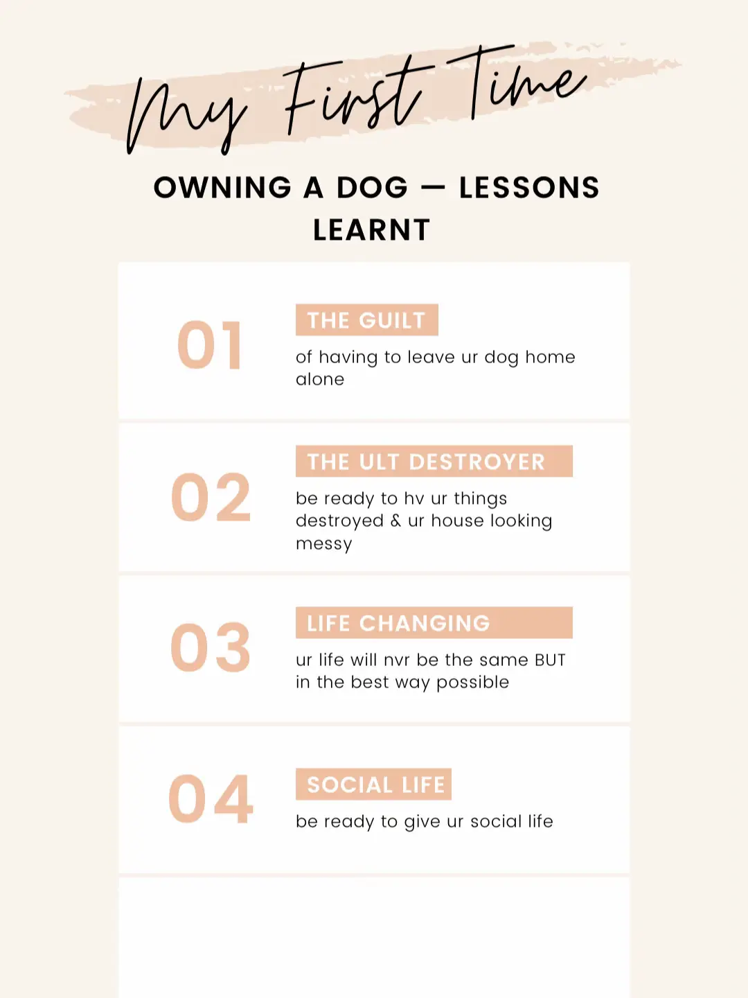 things i wish i knew b4 getting a dog 🐶🤓 | Gallery posted by jingyi 🤍 | Lemon8