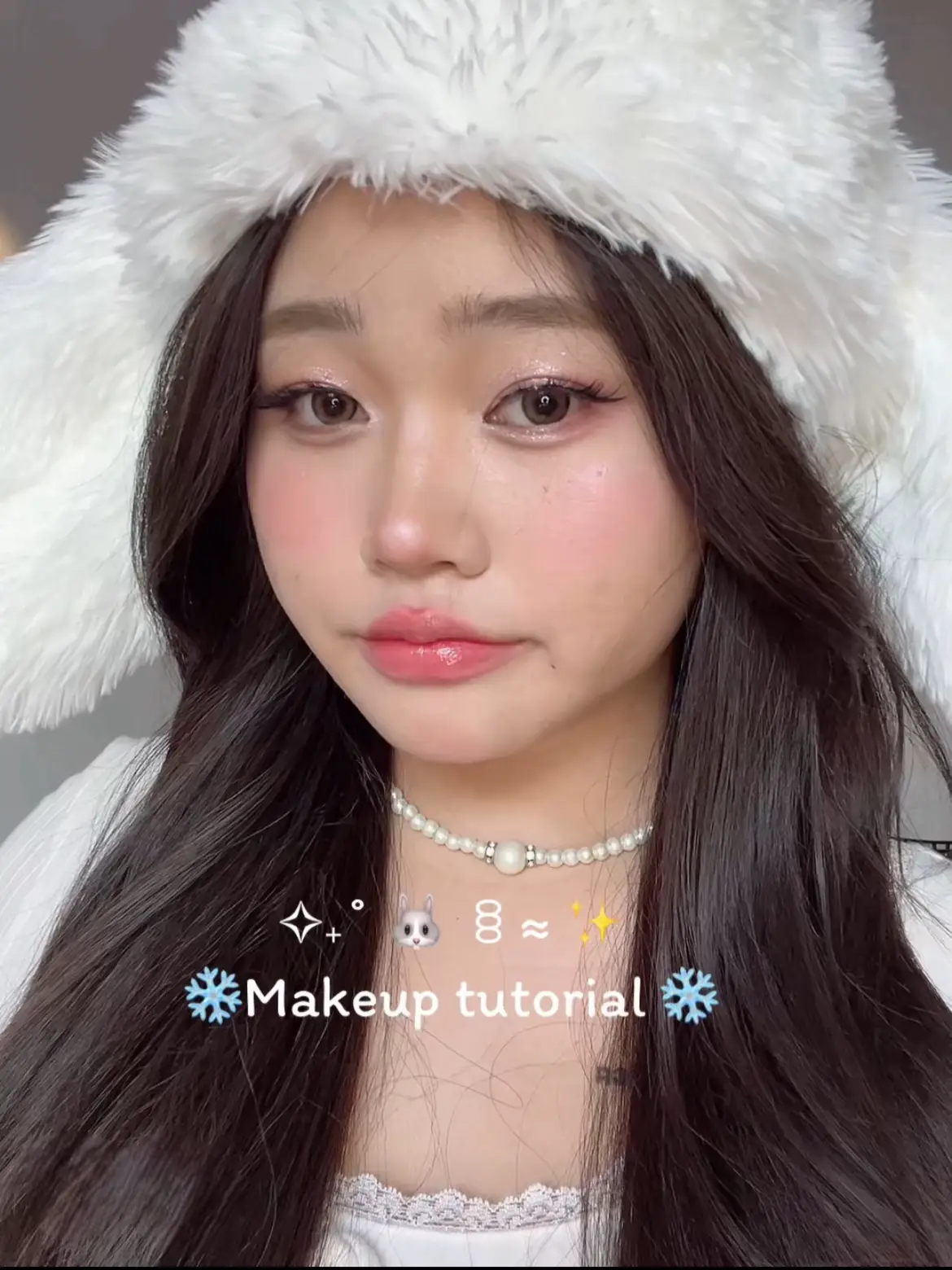 แต่งหน้า I’m cold makeup ต้อนรับหน้าหนาวว่า | วิดีโอที่เผยแพร่โดย sha ma share | Lemon8