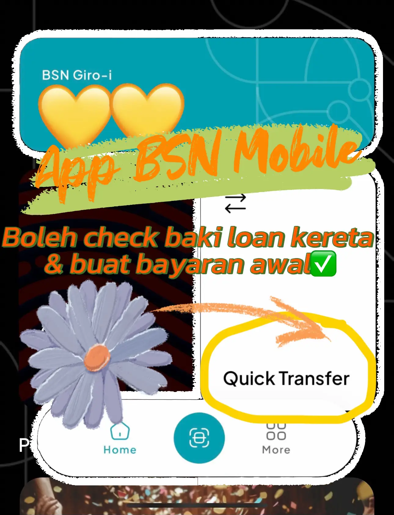 App BSN-check baki & bayar awal loan Kereta 😍 | Galeri disiarkan oleh Ashley Clay | Lemon8