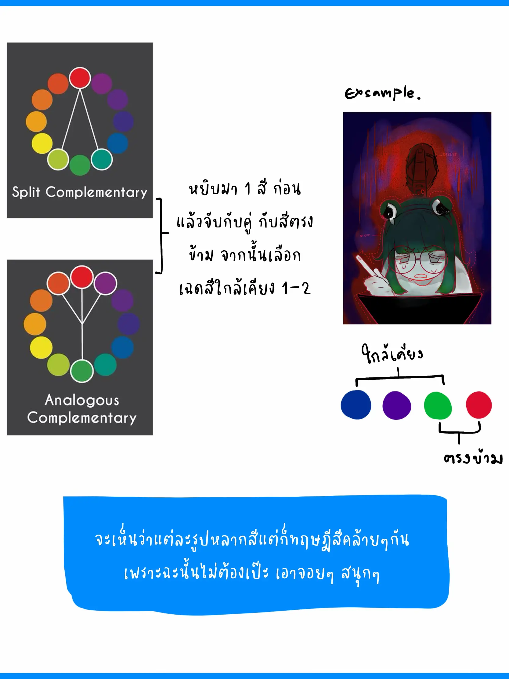 ใช้สีง่ายๆ ฉบับมือใหม่ยันมือเก๋า ️‍🔥 | แกลเลอรีที่โพสต์โดย Whal_e🥑 | Lemon8