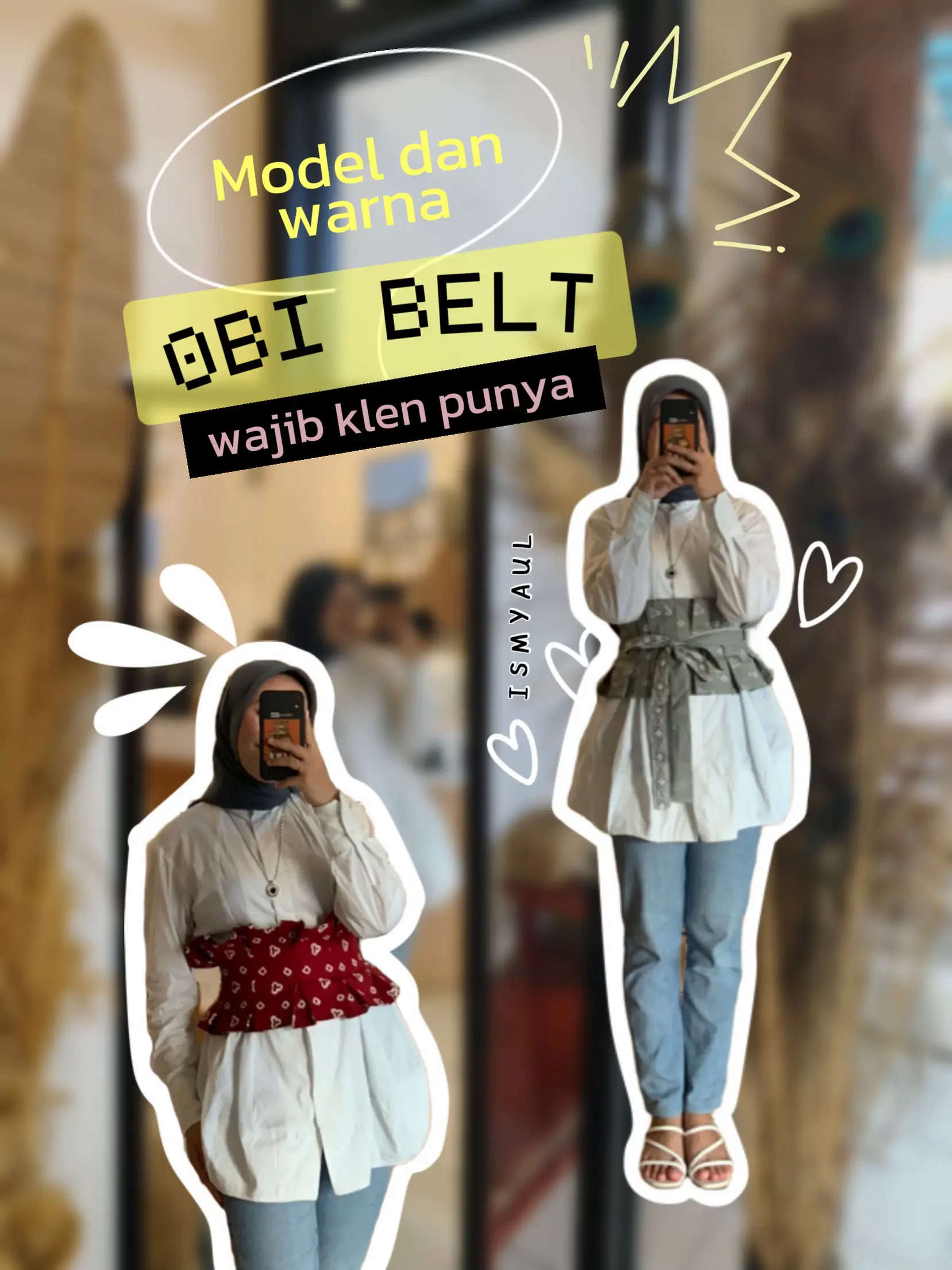 OBI BELT BIKIN TAMPILAN TAMBAH MODIS | Galeri diposting oleh I S M Y A U L | Lemon8