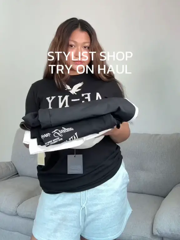 stylist shop Try on haul | วิดีโอที่เผยแพร่โดย Chergamr | Lemon8